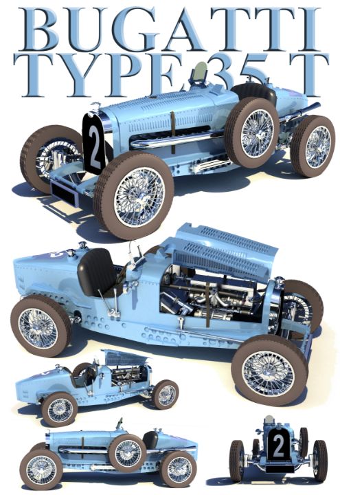 Bugatti Type 35 T - Technical art - Drawings & Illustration, Vehicles ...