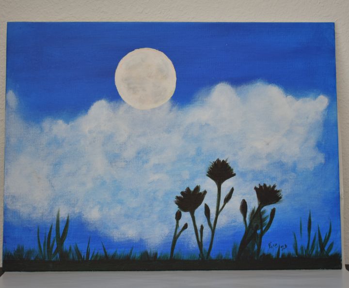 wildflowers by night - Renee Rice Art - Paintings & Prints, Landscapes ...