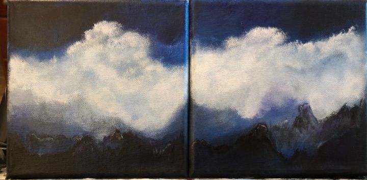 serene night - Renee Rice Art - Paintings & Prints, Abstract, Color ...