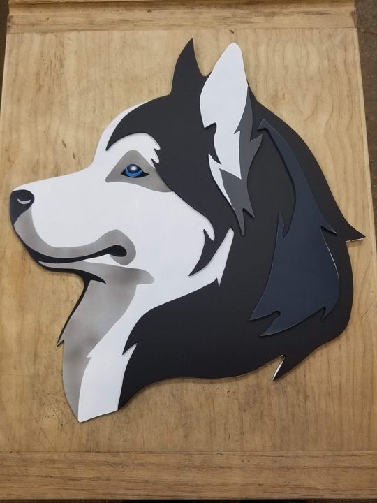 Layered husky - Dr metal - Crafts & Other Art, Other Crafts & Art - ArtPal