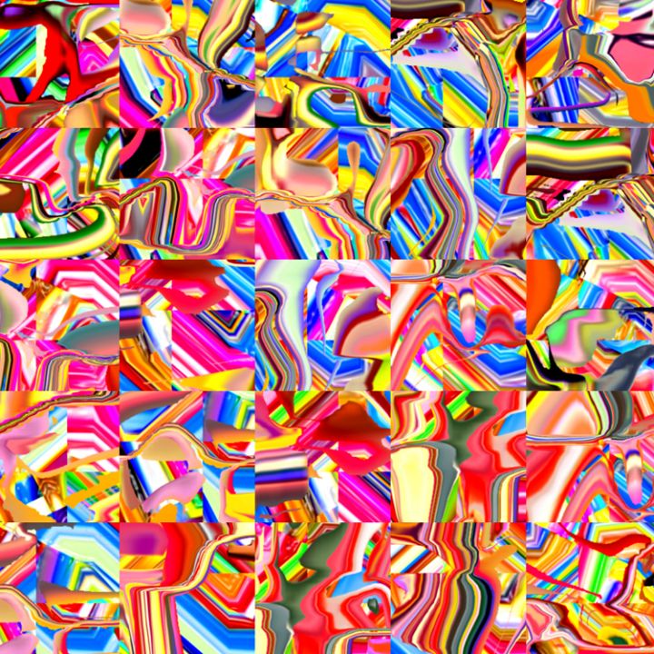 ABSURD - TED PACKMAN - Digital Art & AI, Abstract, Geometric - ArtPal