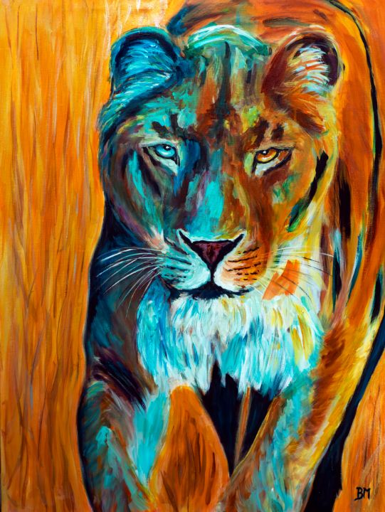 Contrast (Sarabi) - By Mris - Paintings & Prints, Animals, Birds ...