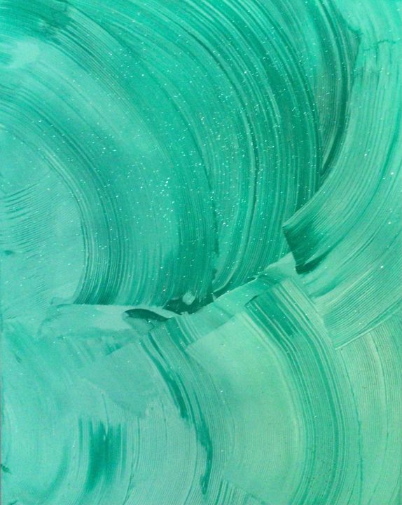 Turquoise bliss abstract - Lynn Cannon - Paintings & Prints, Abstract ...