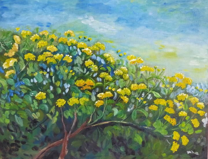 Five-color flowers - Oil Paintings For Sale - Paintings & Prints, Flowers, Plants, & Trees ...