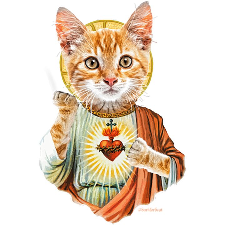 Jesus cat - NovaStore - Digital Art & AI, Humor & Satire, Other Humor ...