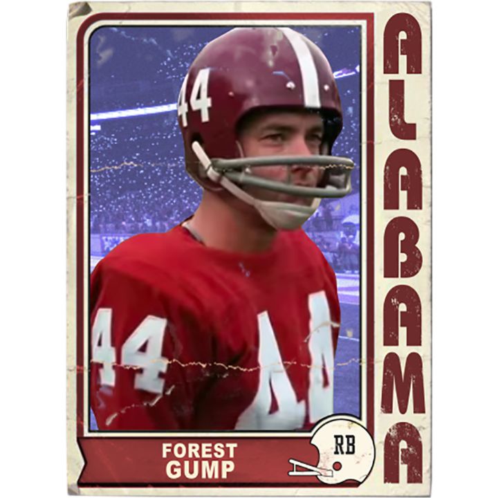 Retro Forest Gump Alabama Football T - NovaStore - Digital Art & AI ...
