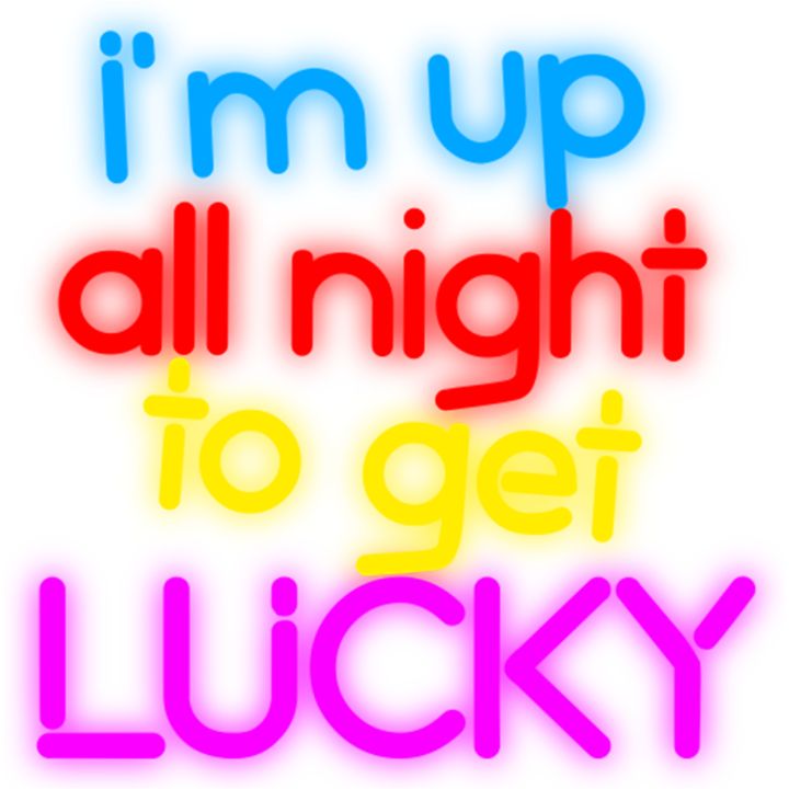 Up All Night Get Lucky Neon Daft DJ - NovaStore - Digital Art & AI ...