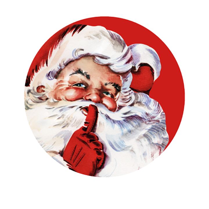 Vintage SHH-H-H Santa Yule Log - NovaStore - Digital Art & AI, Humor ...