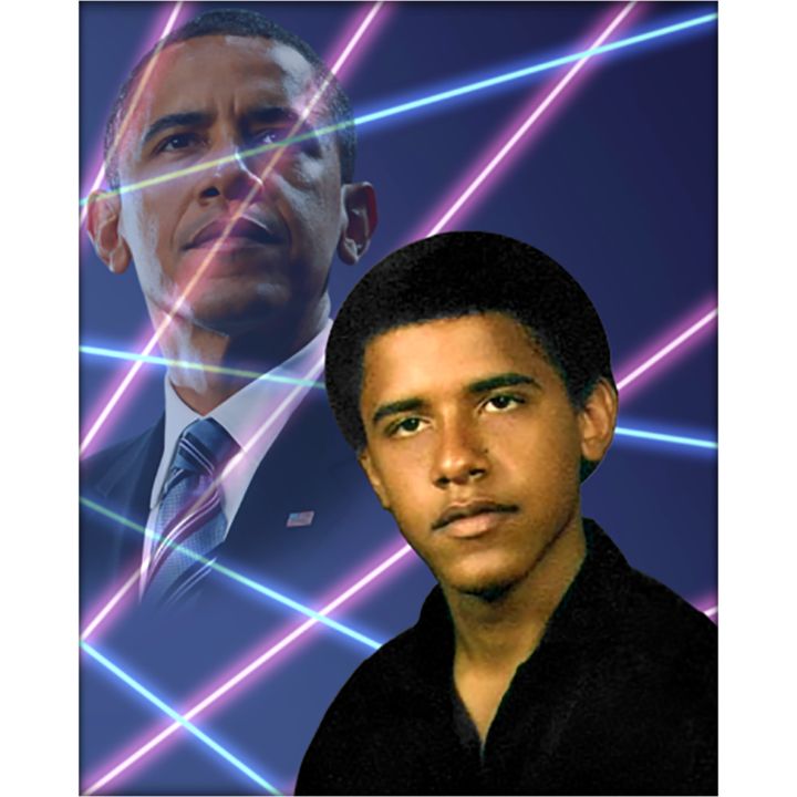 Young Barack Obama School Picture La - NovaStore - Digital Art & AI ...
