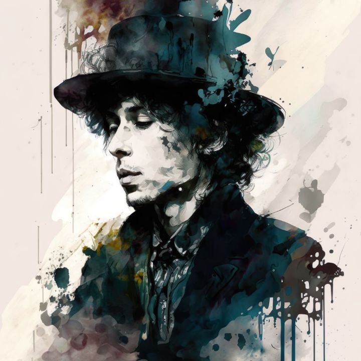 Bob Dylan - Artur Baily - Digital Art & AI, People & Figures, Celebrity ...
