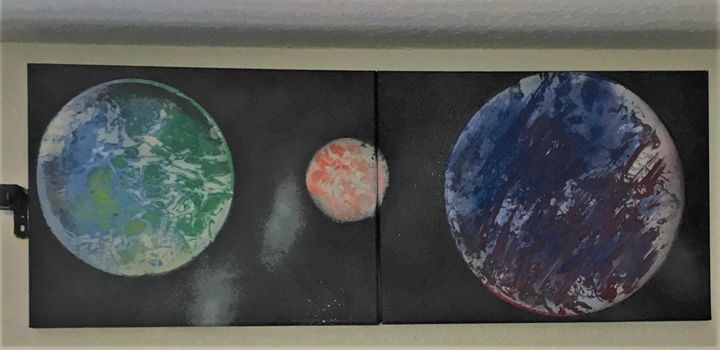 Mother and Father - Ryker Golden - Paintings & Prints, Astronomy ...