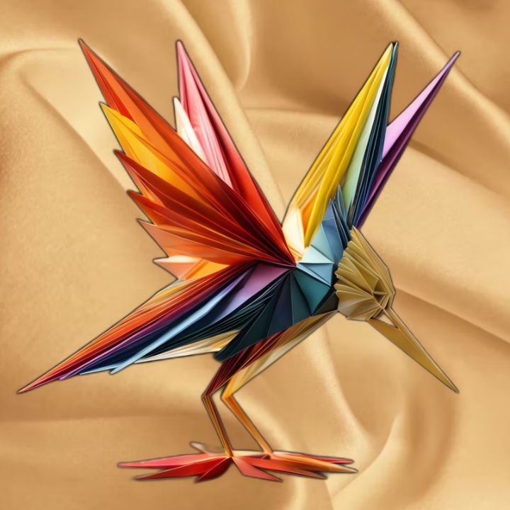 Origami Elegance: Birds in Flight - selukas - Digital Art & AI, Animals ...