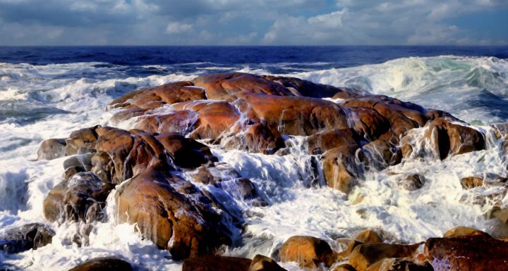 Rocks Awash In Gloucester MA p - Frank Wilson - Photography, Landscapes ...