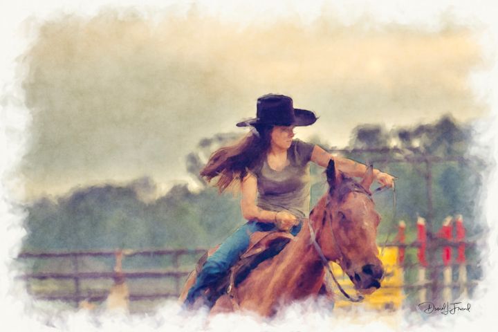 Girl riding in rodeo - DLF Photo - Photography, Sports & Hobbies, Horse ...