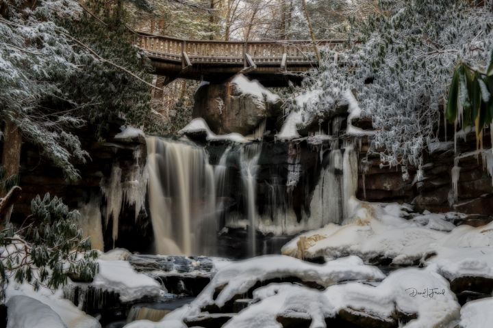Beautiful waterfall in the winter - DLF Photo - Photography, Landscapes ...