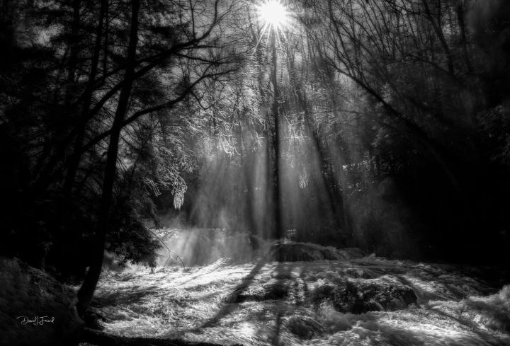 Sun shining on fast moving stream - DLF Photo - Photography, Landscapes ...
