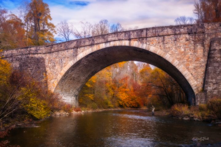 Casselman Bridge with Fall colors - DLF Photo - Photography, Landscapes ...