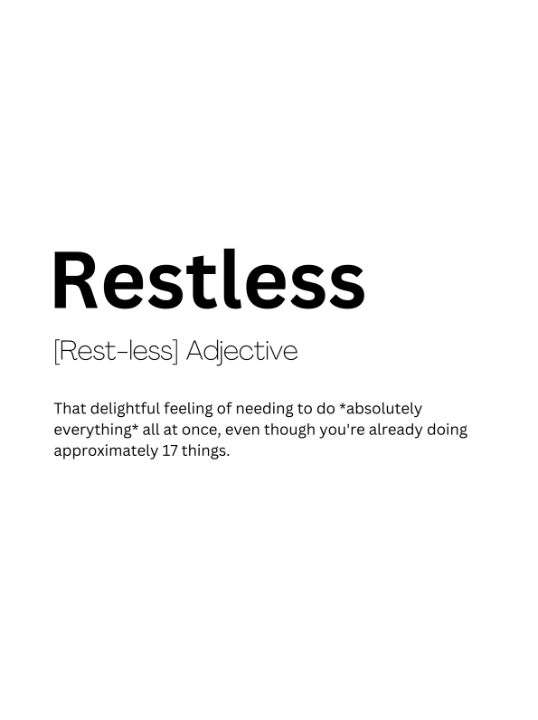 Restless Dictionary Definition - Dictionary Art - Digital Art & AI ...