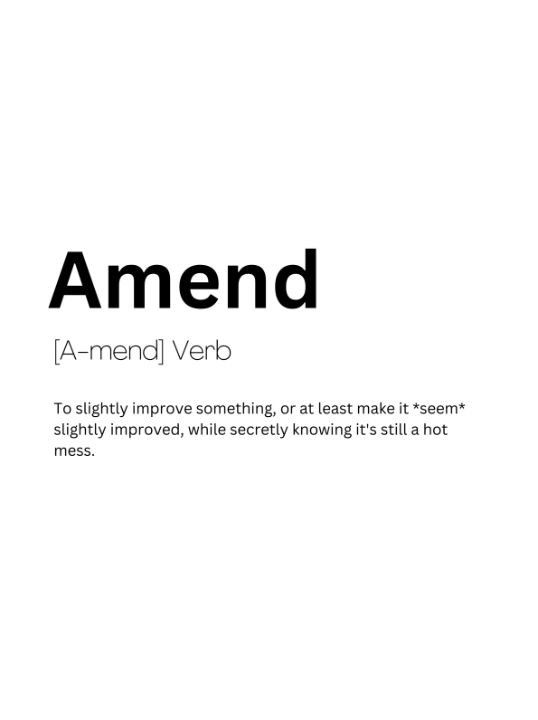 Amend Dictionary Definition - Dictionary Art - Digital Art & AI, Humor ...