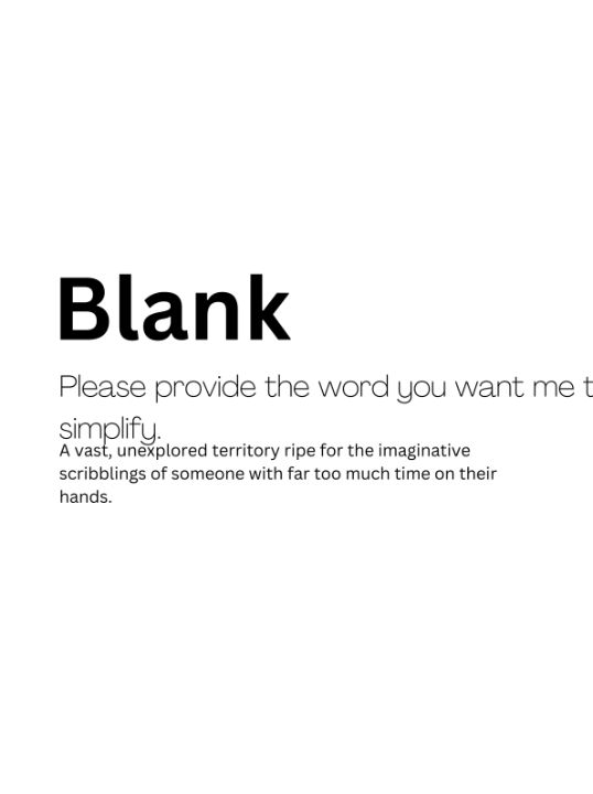 Blank Dictionary Definition - Dictionary Art - Digital Art & AI, Humor ...