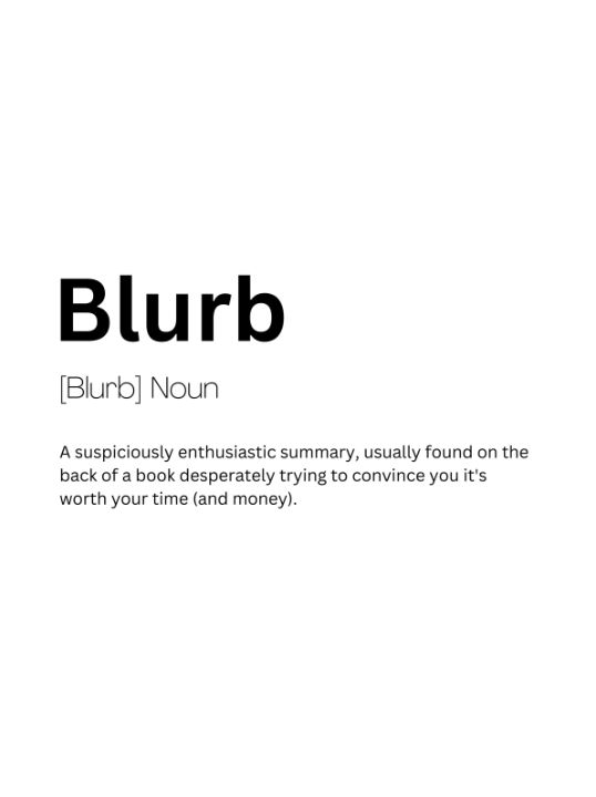 Blurb Dictionary Definition - Dictionary Art - Digital Art & AI, Humor ...