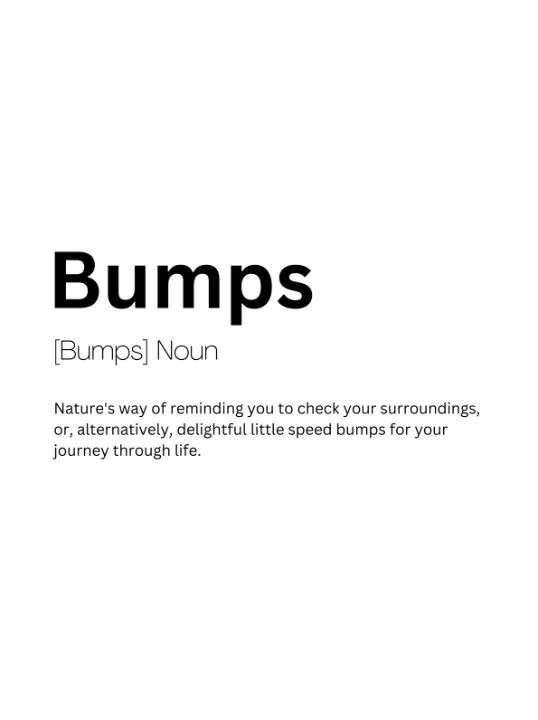 Bumps Dictionary Definition - Dictionary Art - Digital Art & AI, Humor ...