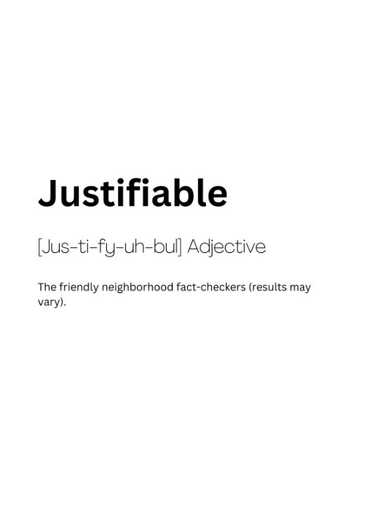 Justifiable Dictionary Definition - Dictionary Art - Digital Art & AI ...