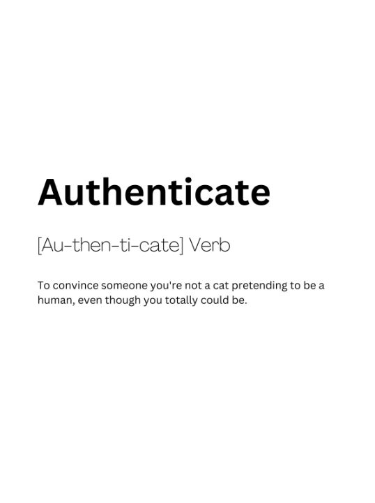 Authenticate Dictionary Definition - Dictionary Art - Digital Art & AI ...