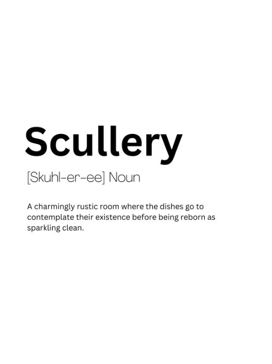Scullery Dictionary Definition - Dictionary Art - Digital Art & AI ...