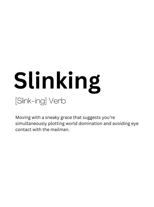 Slinking Dictionary Definition - Dictionary Art - Digital Art & AI ...