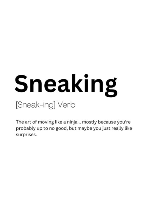 Sneaking Dictionary Definition - Dictionary Art - Digital Art & AI ...