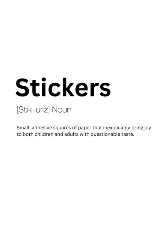 Stickers Dictionary Definition - Dictionary Art - Digital Art & AI ...