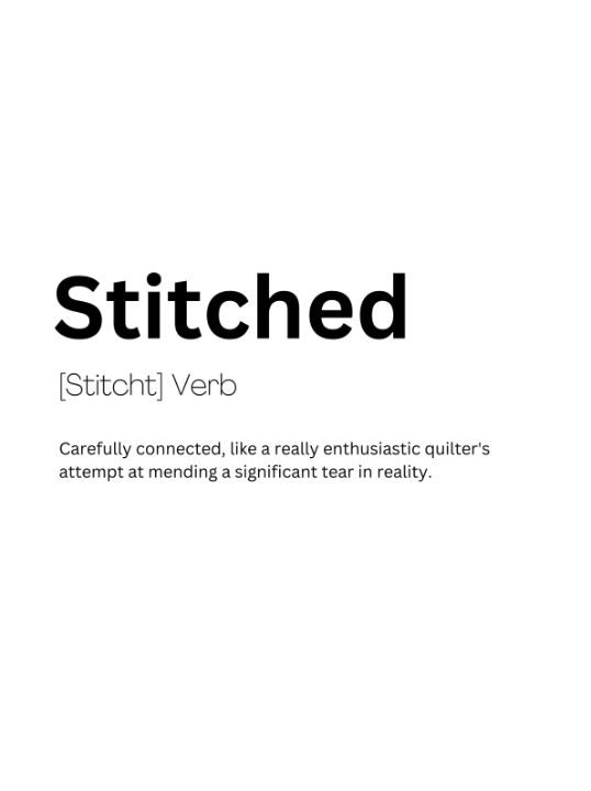 Stitched Dictionary Definition - Dictionary Art - Digital Art & AI ...