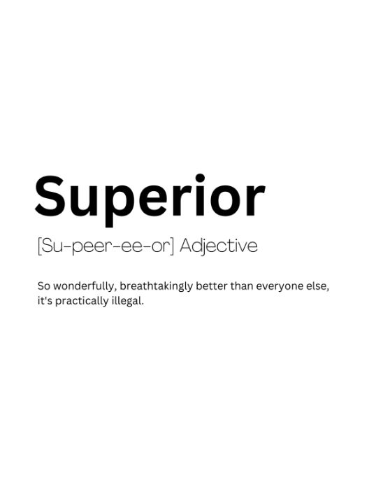 Superior Dictionary Definition - Dictionary Art - Digital Art & AI ...