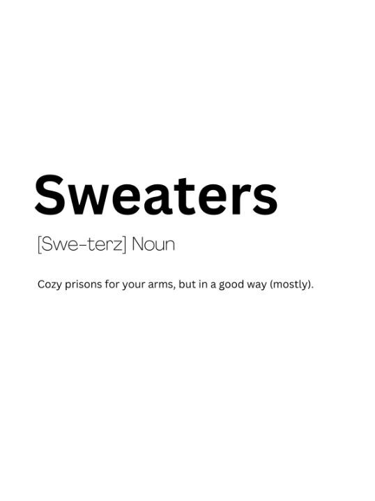 Sweaters Dictionary Definition - Dictionary Art - Digital Art & AI ...
