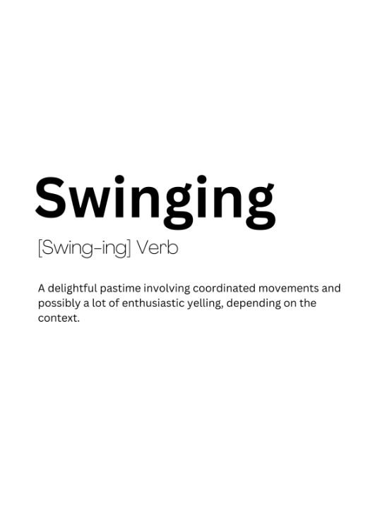 Swinging Dictionary Definition - Dictionary Art - Digital Art & AI ...