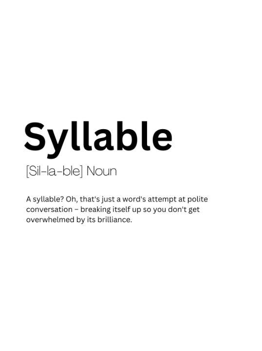 Syllable Dictionary Definition - Dictionary Art - Digital Art & AI ...