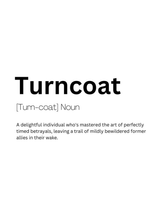Turncoat Dictionary Definition - Dictionary Art - Digital Art & AI ...