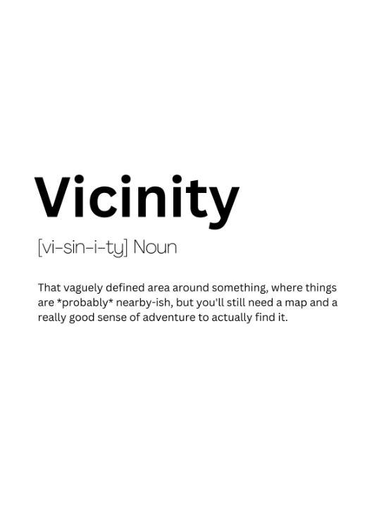 Vicinity Dictionary Definition - Dictionary Art - Digital Art & AI ...