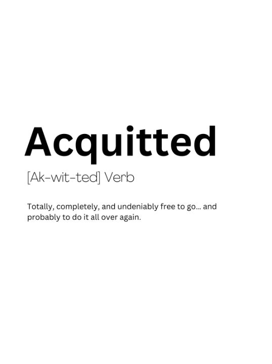 Acquitted Dictionary Definition - Dictionary Art - Digital Art & AI ...