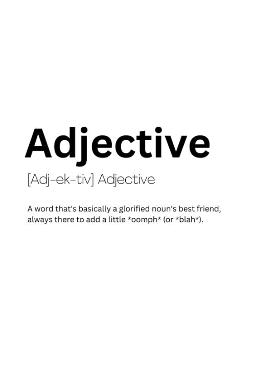 Adjective Dictionary Definition - Dictionary Art - Digital Art & AI ...