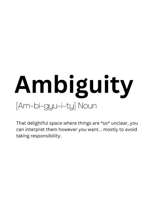 Ambiguity Dictionary Definition - Dictionary Art - Digital Art & AI ...