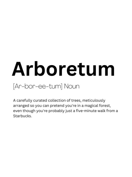 Arboretum Dictionary Definition - Dictionary Art - Digital Art & AI ...