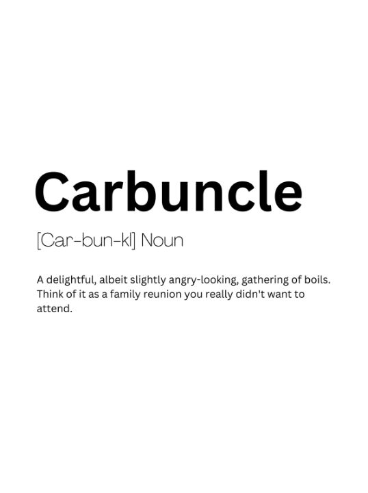 Carbuncle Dictionary Definition - Dictionary Art - Digital Art & AI ...