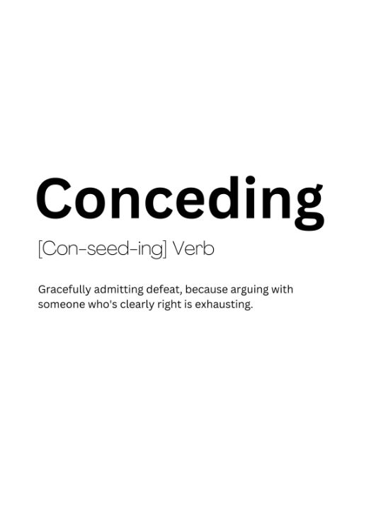 Conceding Dictionary Definition - Dictionary Art - Digital Art & AI ...