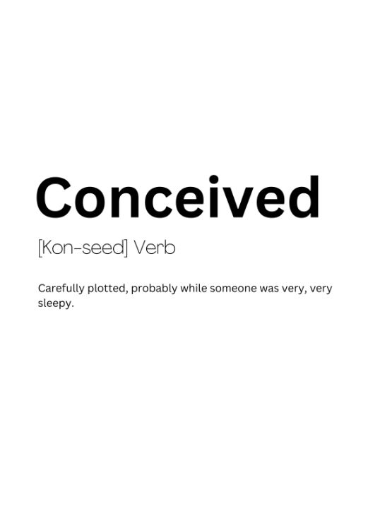 Conceived Dictionary Definition - Dictionary Art - Digital Art & AI ...