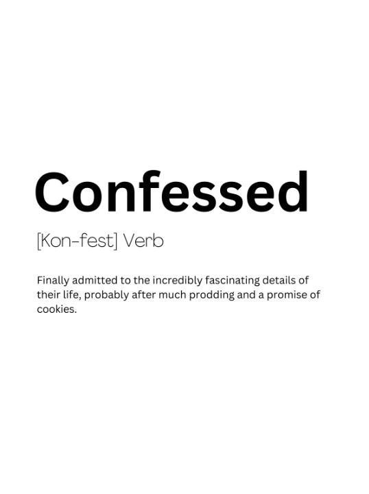 Confessed Dictionary Definition - Dictionary Art - Digital Art & AI ...