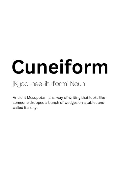 Cuneiform Dictionary Definition - Dictionary Art - Digital Art & AI ...