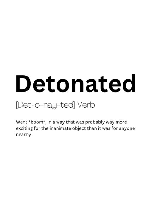 Detonated Dictionary Definition - Dictionary Art - Digital Art & AI ...