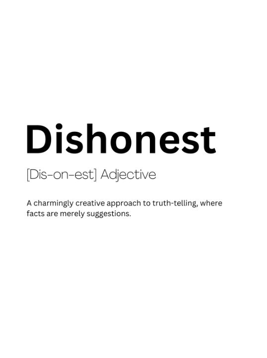 Dishonest Dictionary Definition - Dictionary Art - Digital Art & AI ...